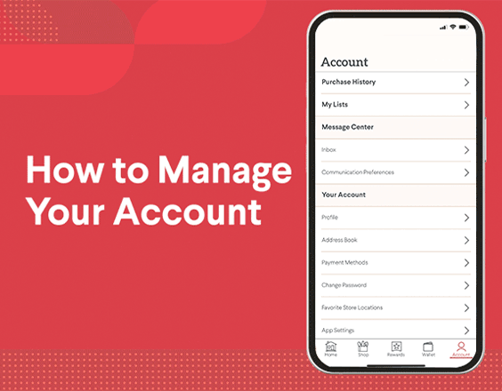 App: Manage Your Account App: Manage Your Account